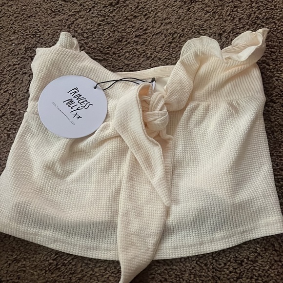 Tops | Princess Polly Cream Colored Waffle Material Tube Top | Poshmark